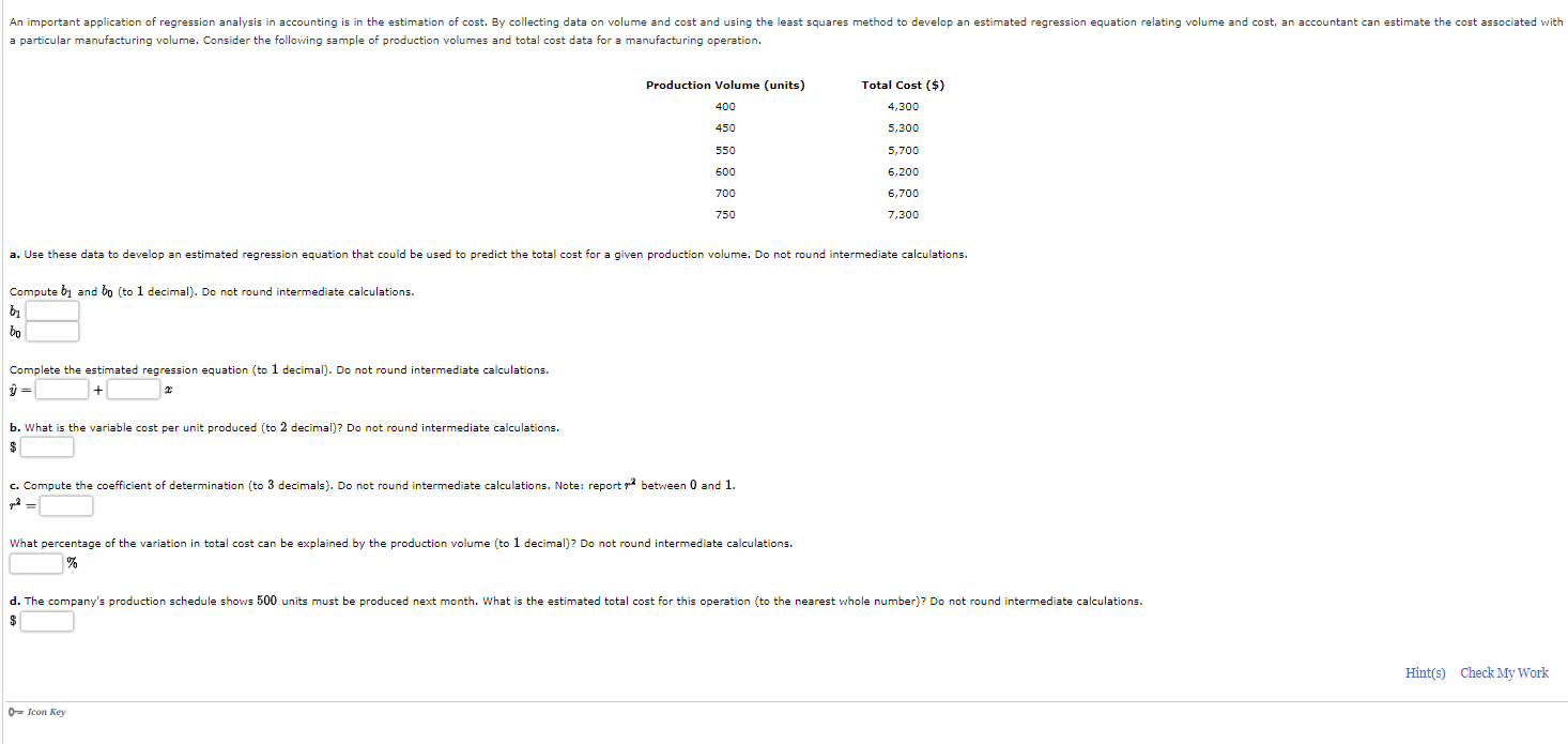 Solved a particular manufacturing volume. Consider the | Chegg.com