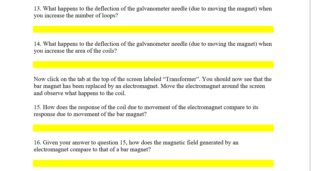 Solved 13. What happens to the deflection of the | Chegg.com