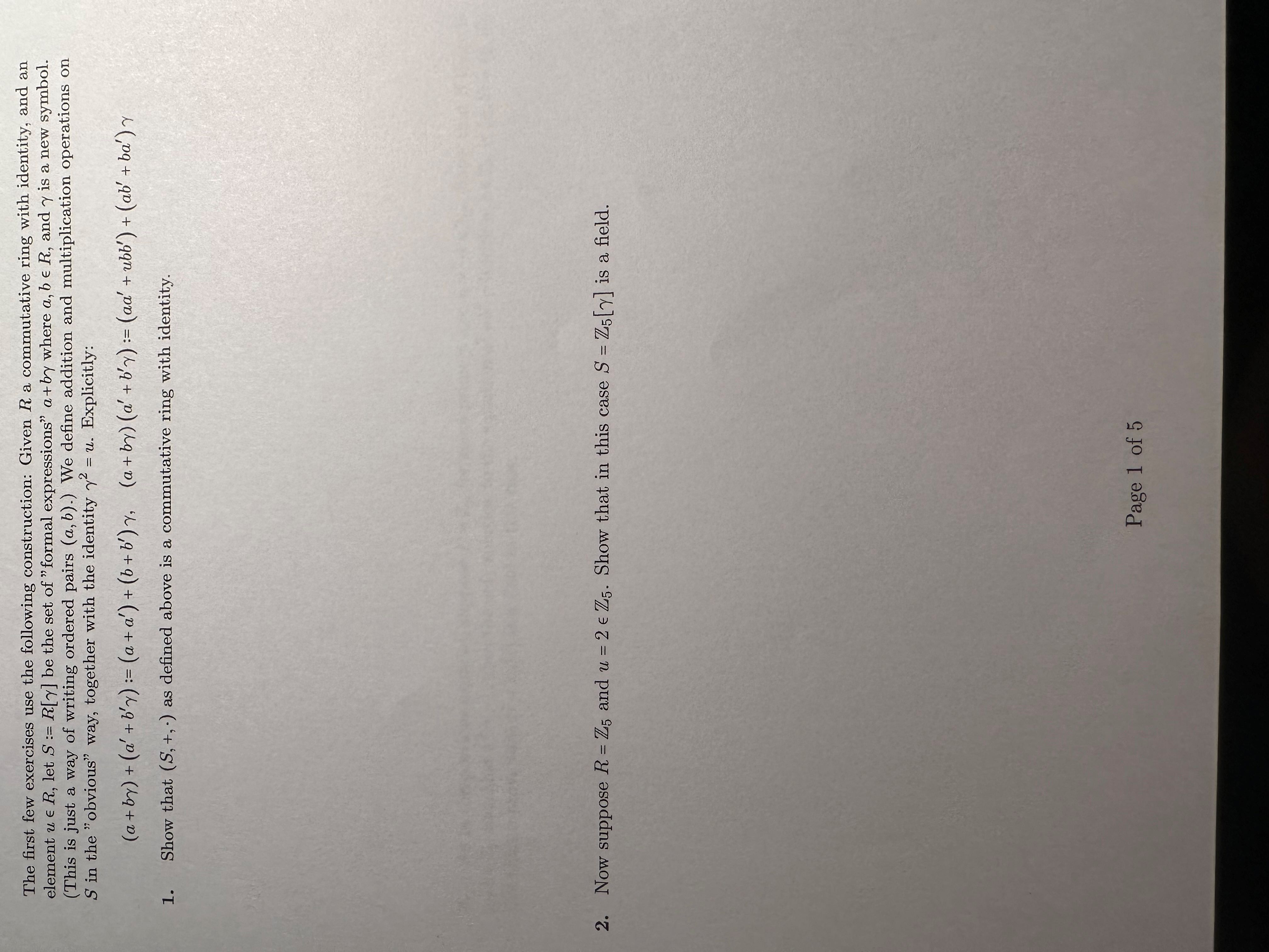 Solved The first few exercises use the following | Chegg.com