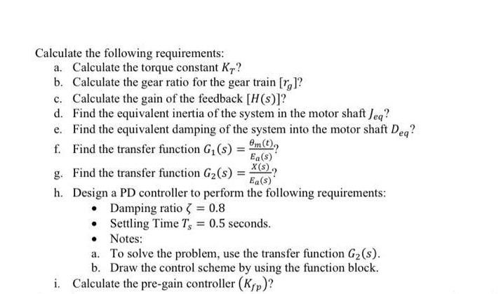 Solved Consider the system shown in Figure 5. The aim is to | Chegg.com