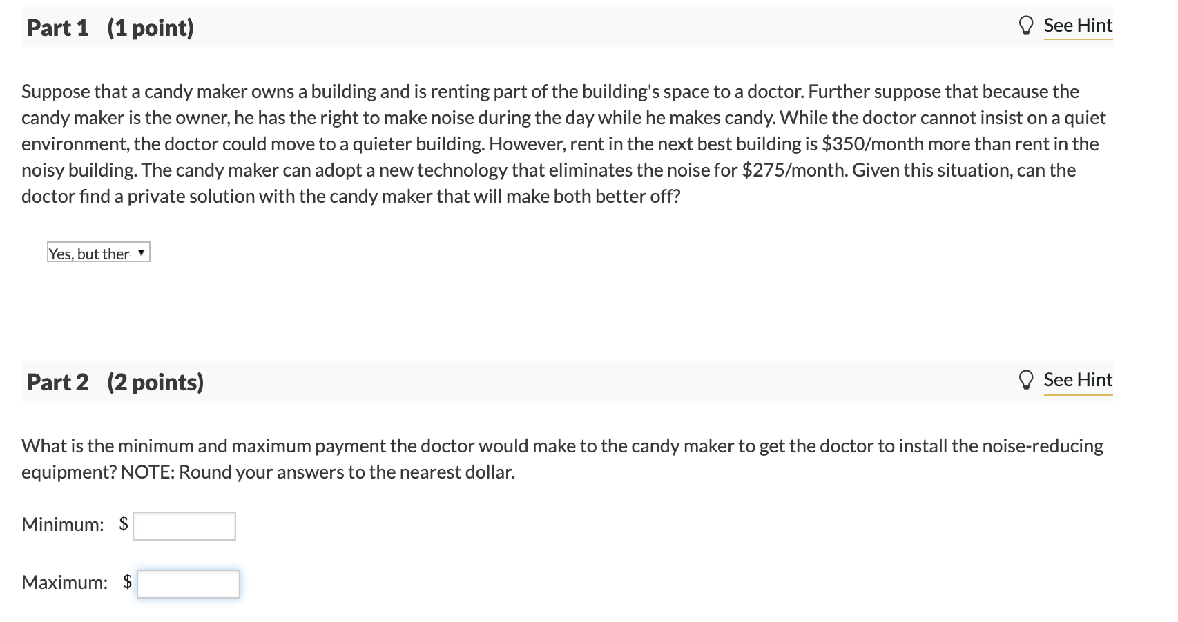 Solved Part 1 (1 point) ♡ See Hint Suppose that a candy | Chegg.com
