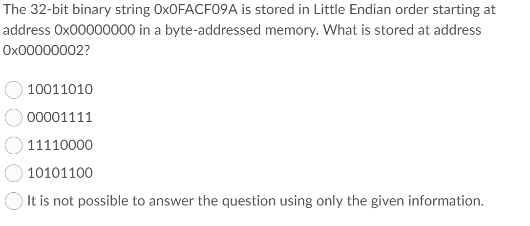 Solved The bit string 01011010 can be written as OxA5 Ox5a | Chegg.com