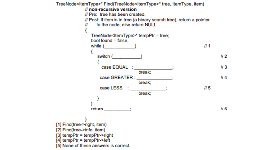 Solved Fill in blanks 1-6 All blanks need to be filled | Chegg.com