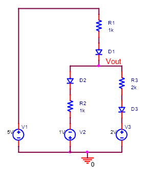 Solved For the circuit shown a) Model the diodes using an | Chegg.com