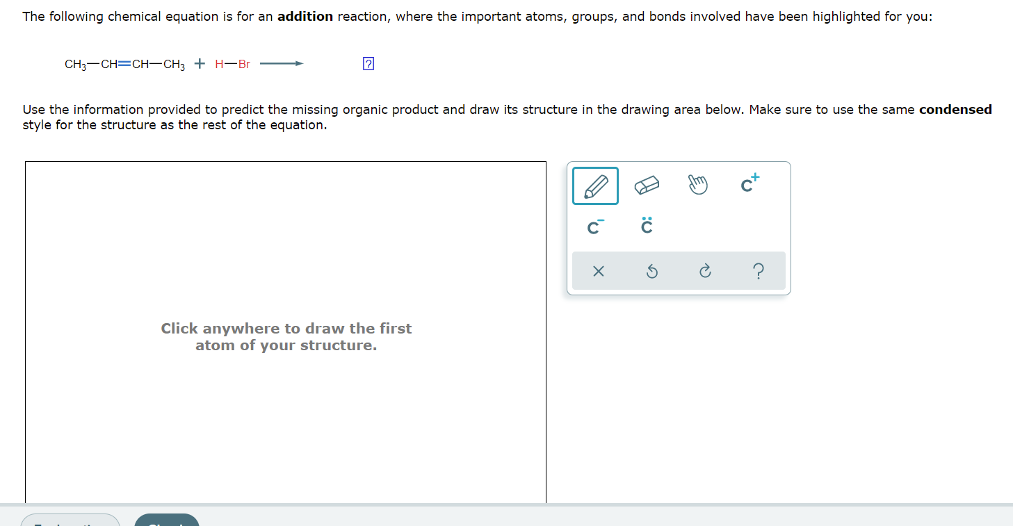 Solved The following chemical equation is for an addition | Chegg.com