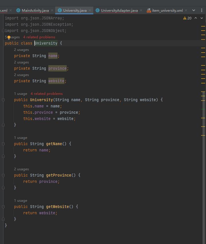 Solved =ages 4 related problems 2 usages private String | Chegg.com