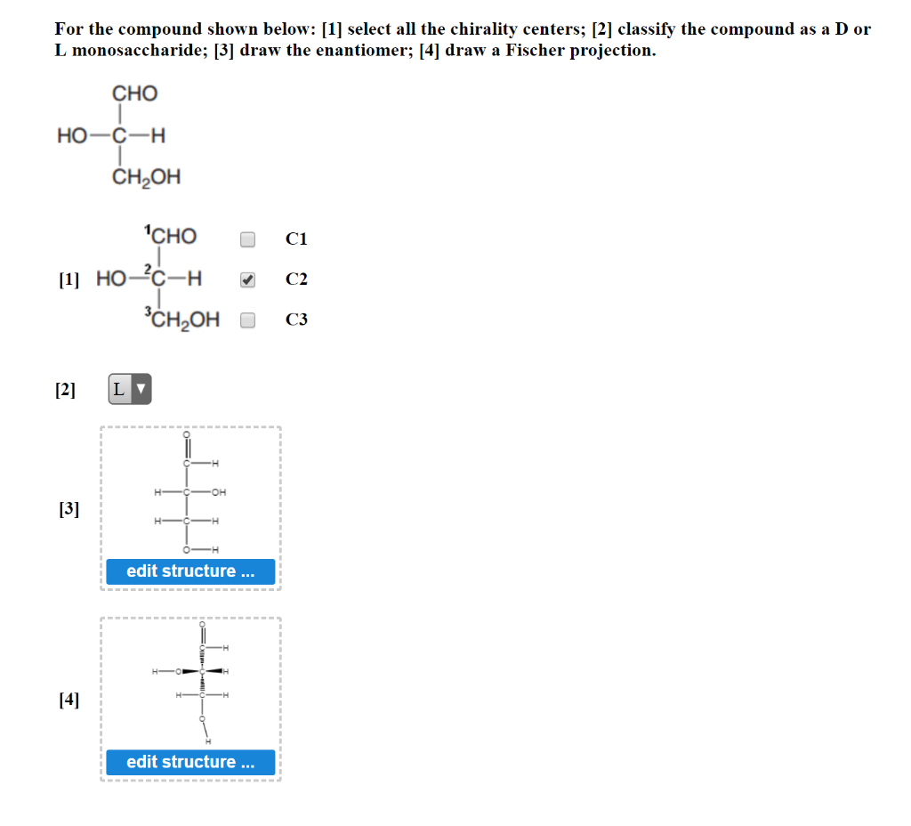 Solved For the compound shown below: [1] select all the | Chegg.com