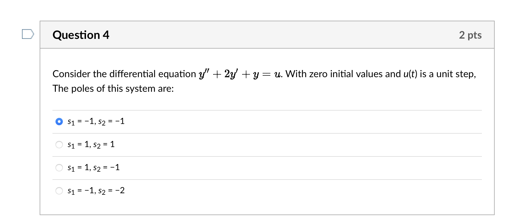 Solved Consider the differential equation y′′+2y′+y=u. With | Chegg.com