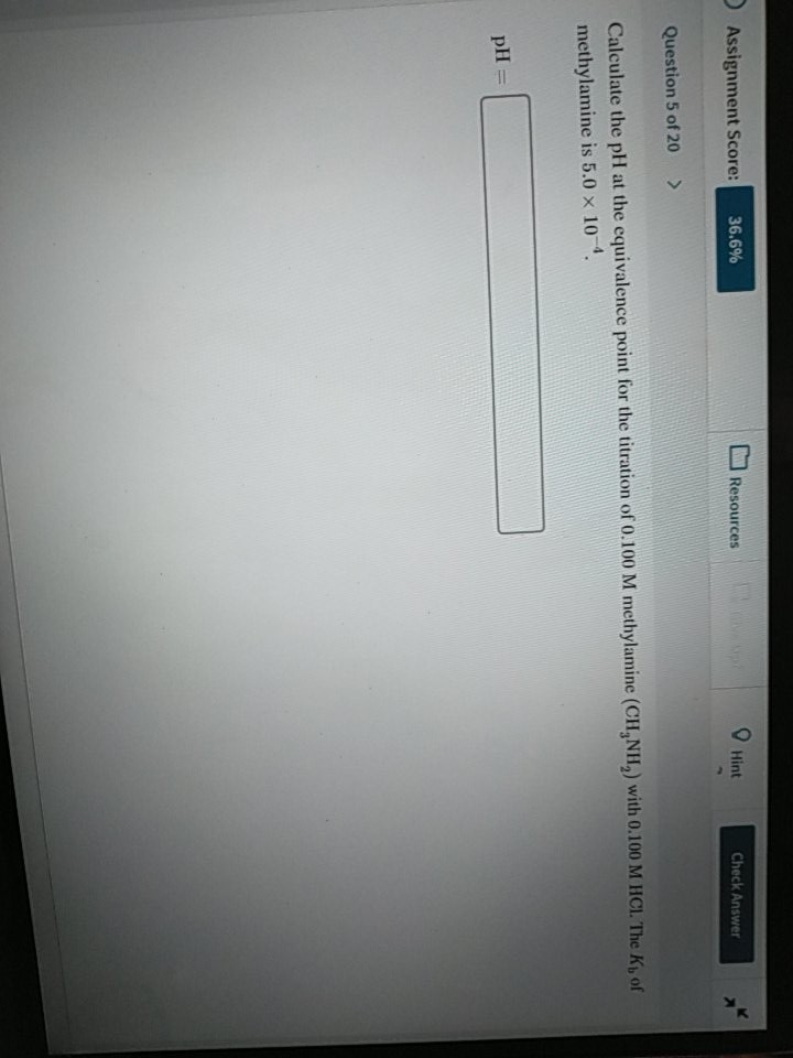 Solved Assignment Score: 36.6% Resources Hint Check Answer | Chegg.com