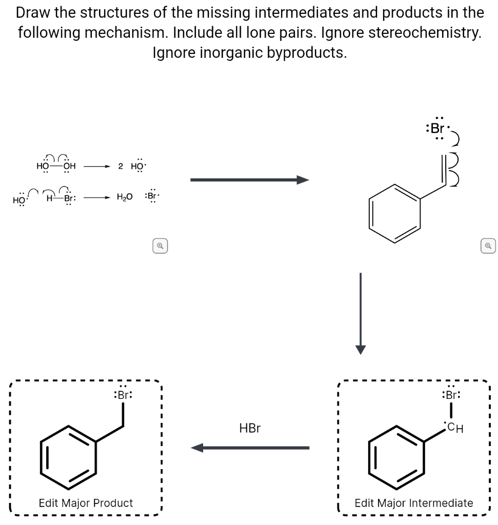 Solved Draw the structures of the missing intermediates and | Chegg.com