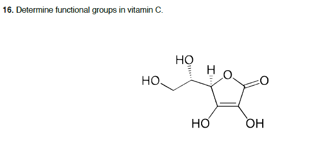 Solved 15. Determine functional groups in | Chegg.com