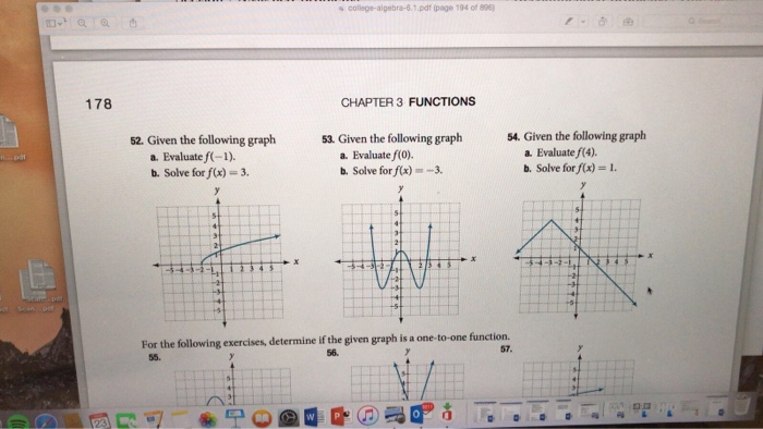 Solved 6.1.pdf (page 194 of 89) 178 CHAPTER 3 FUNCTIONS 52. | Chegg.com