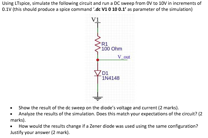 Solved LTSPICE. >Please give and explain answers to the | Chegg.com