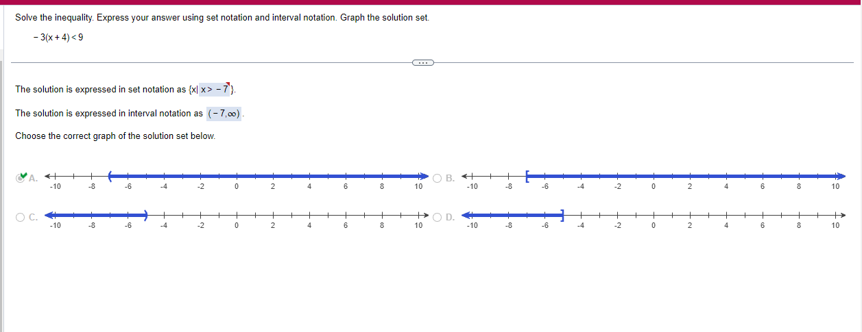 Solved Solve the inequality. Express your answer using set | Chegg.com