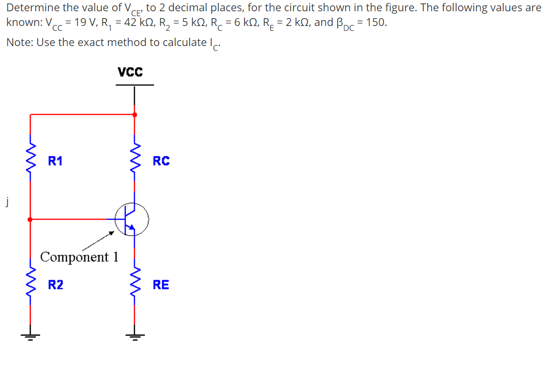 Solved Determine the value of Vce, to 2 decimal places, for | Chegg.com