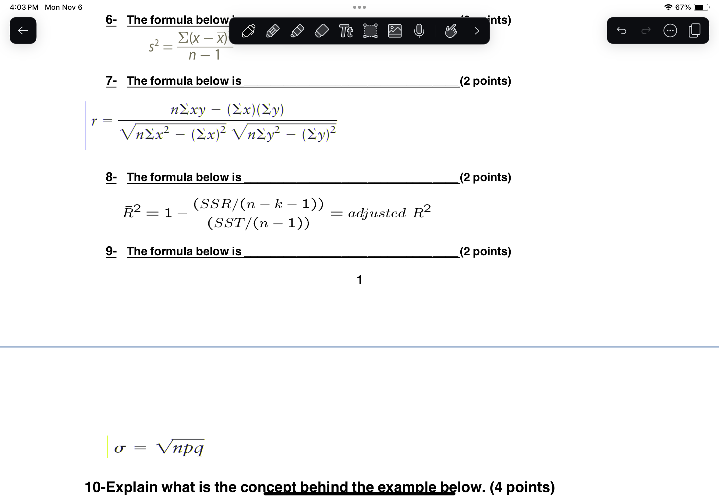 Solved 6- The formula below 低 () ρ3 > nts) s2=n−1Σ(x−xˉ) β θ | Chegg.com