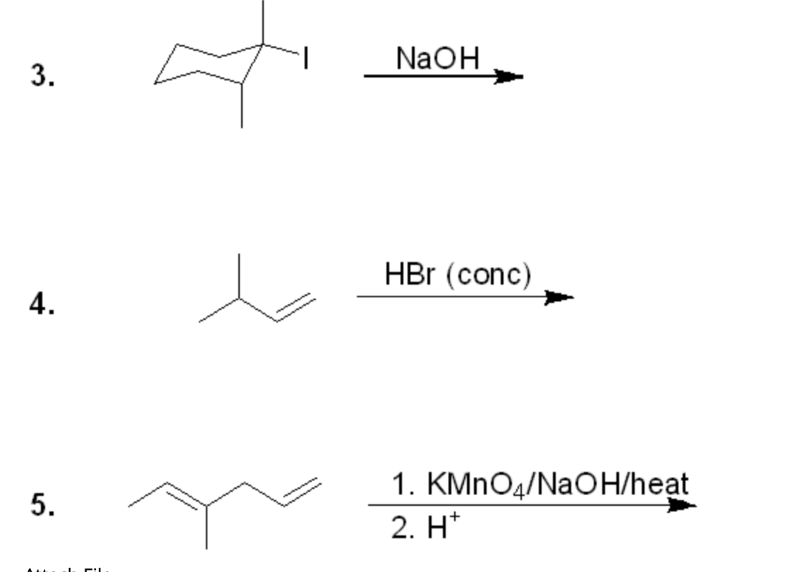 Solved NaOH 3. HBr (conc) 4. 5. 1. KMnO4/NaOH/heat 2. H+ | Chegg.com