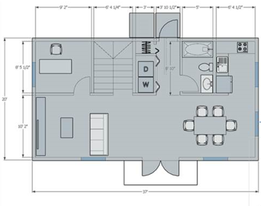 Solved 7. (10 points) Develop an electrical floor plan for | Chegg.com