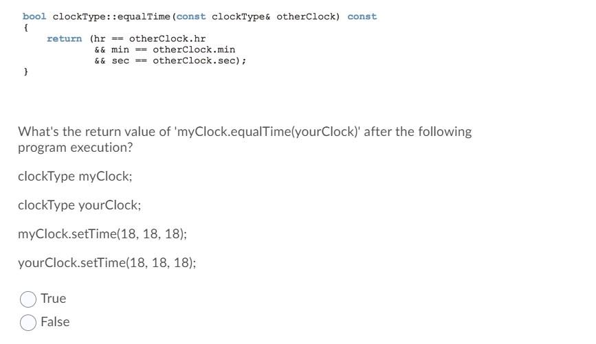Solved See the following class definition and member | Chegg.com