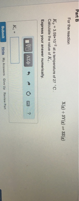 Solved Part A For the reaction 3A 3B(g) C (g) Ke 81.0 at a | Chegg.com