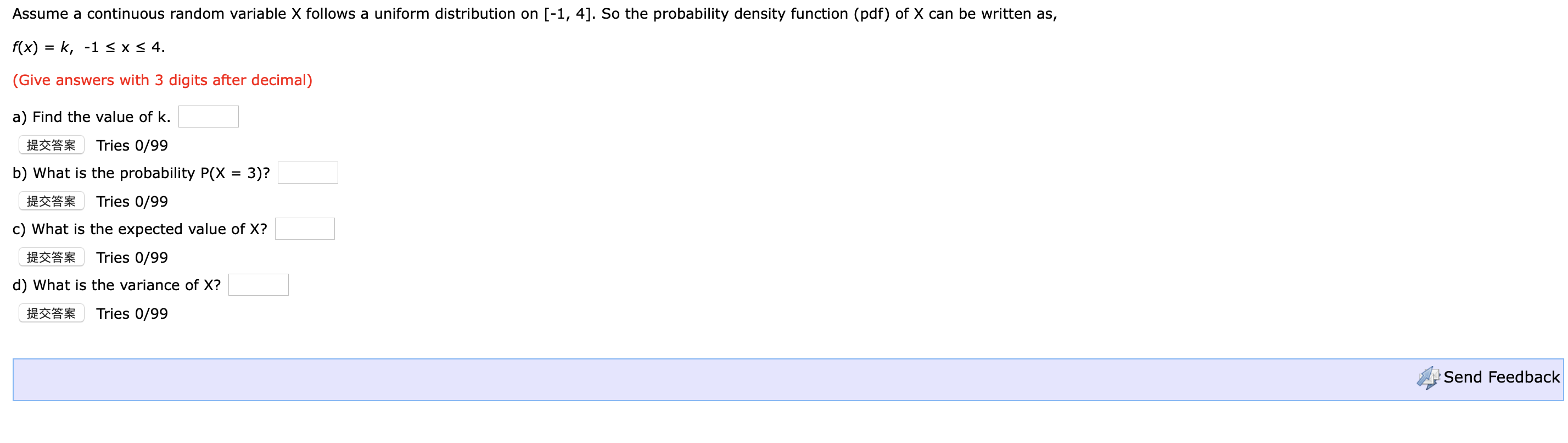 Solved Assume a continuous random variable X follows a | Chegg.com