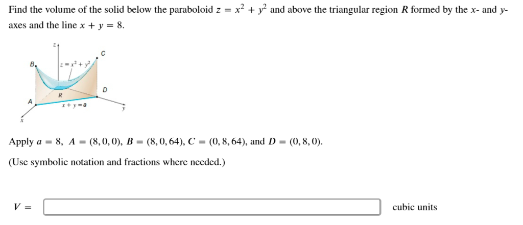 Solved Find The Volume Of The Solid Below The Paraboloid Z Chegg solved-find-the-volume-of-the-solid-below-the-paraboloid-z-chegg
