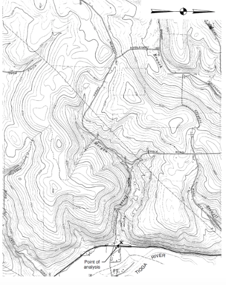 Solved delineate the watershed for Morgan Creek, | Chegg.com