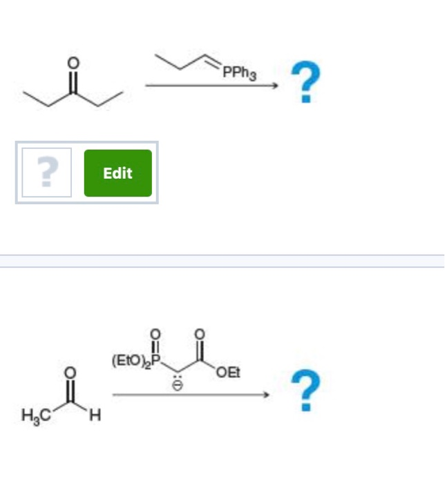 Solved 1) EtMgBr 2) H2O H 1) PhMgBr 2) H2O 1) PhMgBr, 2) | Chegg.com
