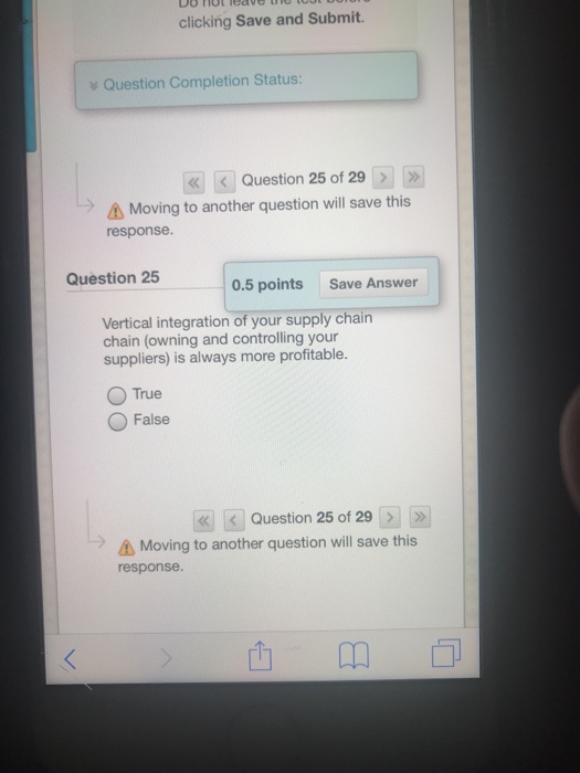 Solved Save and Submit Question 29 of 29 Click Submit to | Chegg.com
