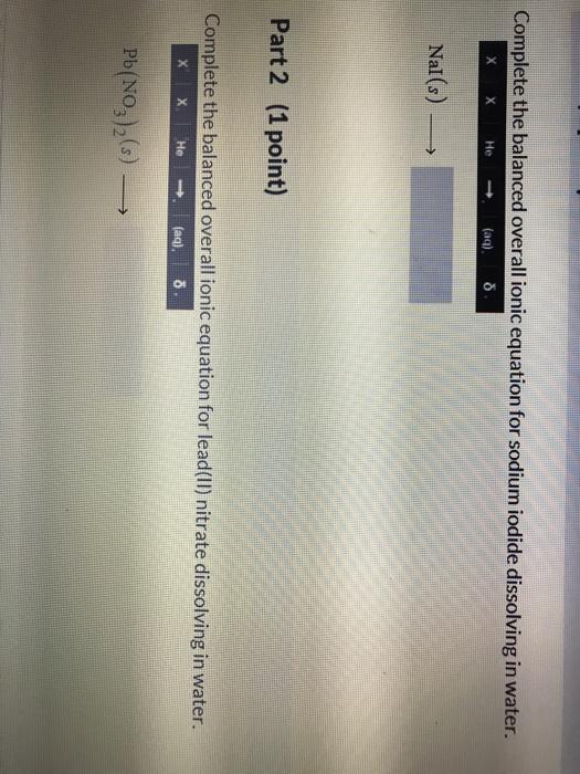 Solved Complete the balanced overall ionic equation for | Chegg.com