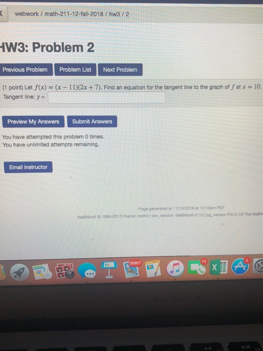Solved webwork/ math-211-12-fall-2018 / hw3 /2 W3: Problem 2 | Chegg.com Solved webwork/ math-211-12-fall-2018 / hw3 /2 W3: Problem 2 | Chegg.com