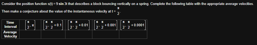 Solved Consider The Position Function S T 9sin3t that