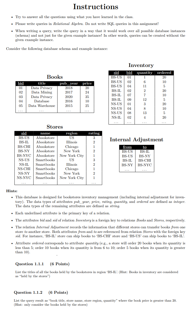 Solved Instructions • Try to answer all the questions using | Chegg.com