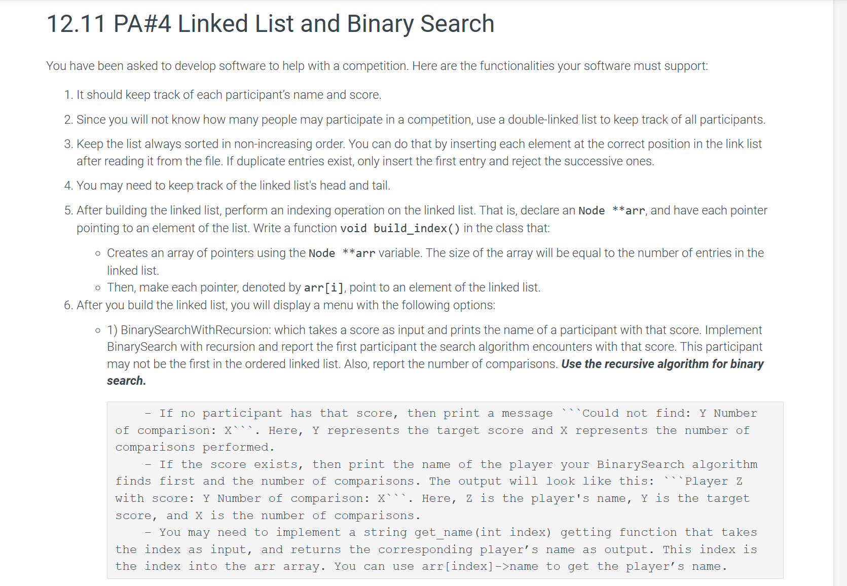 Solved You have been asked to develop software to help with | Chegg.com