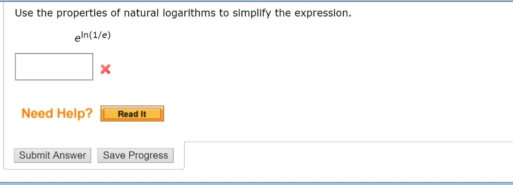 Solved Use the properties of natural logarithms to simplify | Chegg.com