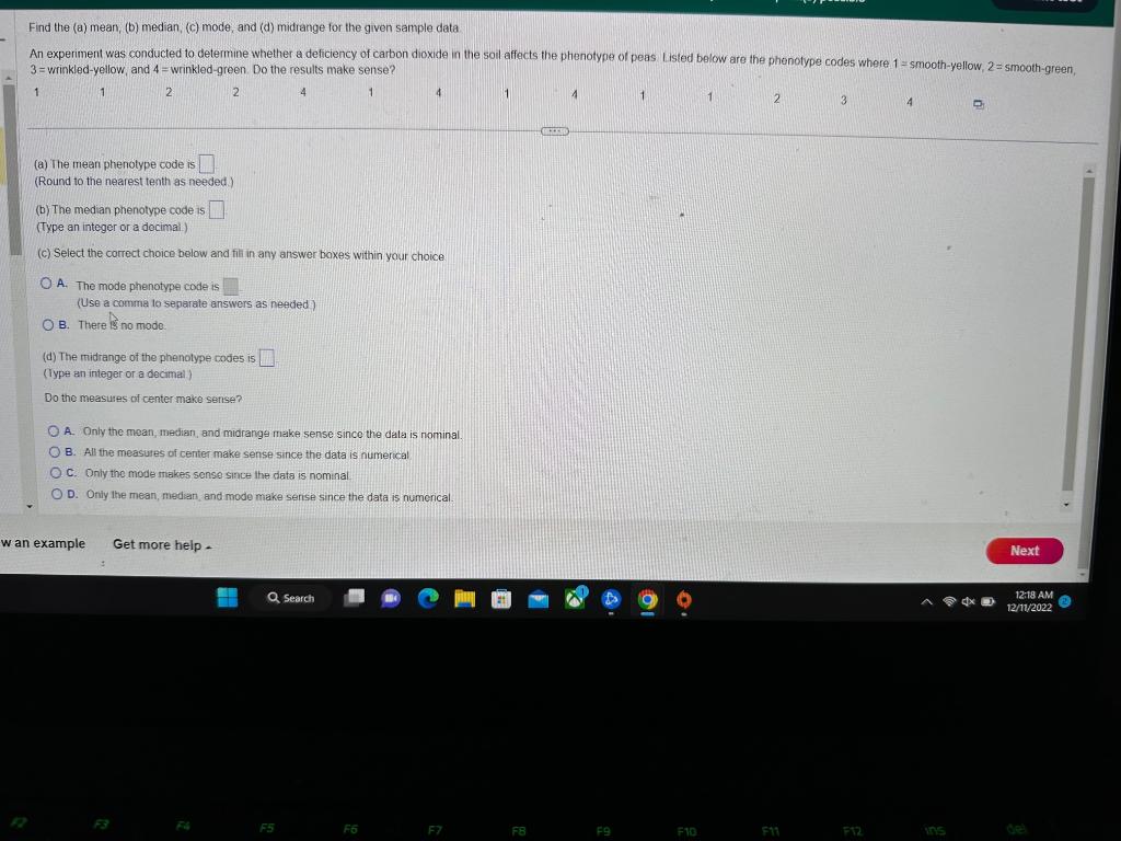Solved Find the (a) mean, (b) median, (c) mode, and (d) | Chegg.com