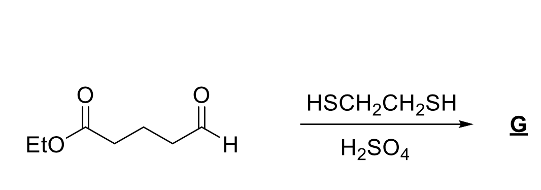 Solved HSCH2CH2SH G Eto H H2SO4 | Chegg.com
