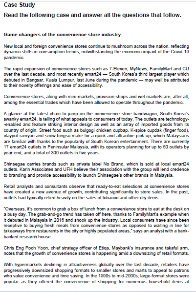 Solved Case Study Read the following case and answer all the | Chegg.com