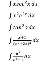 Solved ∫﻿﻿xsec2xdx∫﻿﻿x2e2xdx∫﻿﻿tan2xdx∫﻿﻿x+1(x2+2x)3dx∫﻿﻿exe | Chegg.com