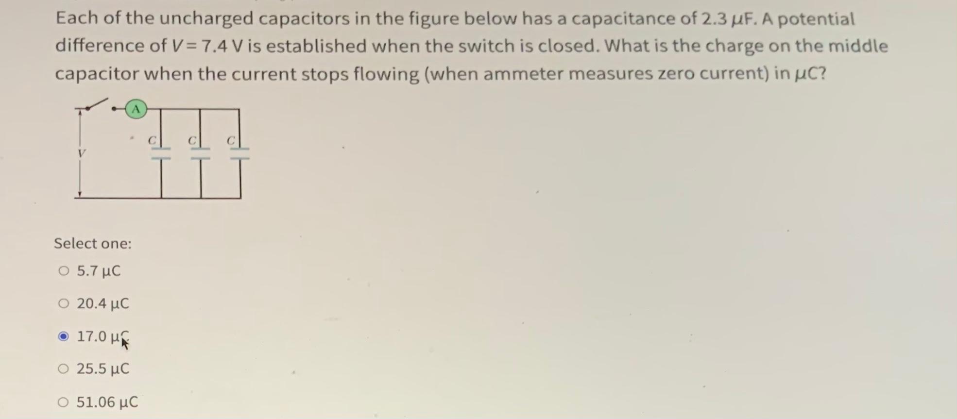 Solved Each of the uncharged capacitors in the figure below | Chegg.com