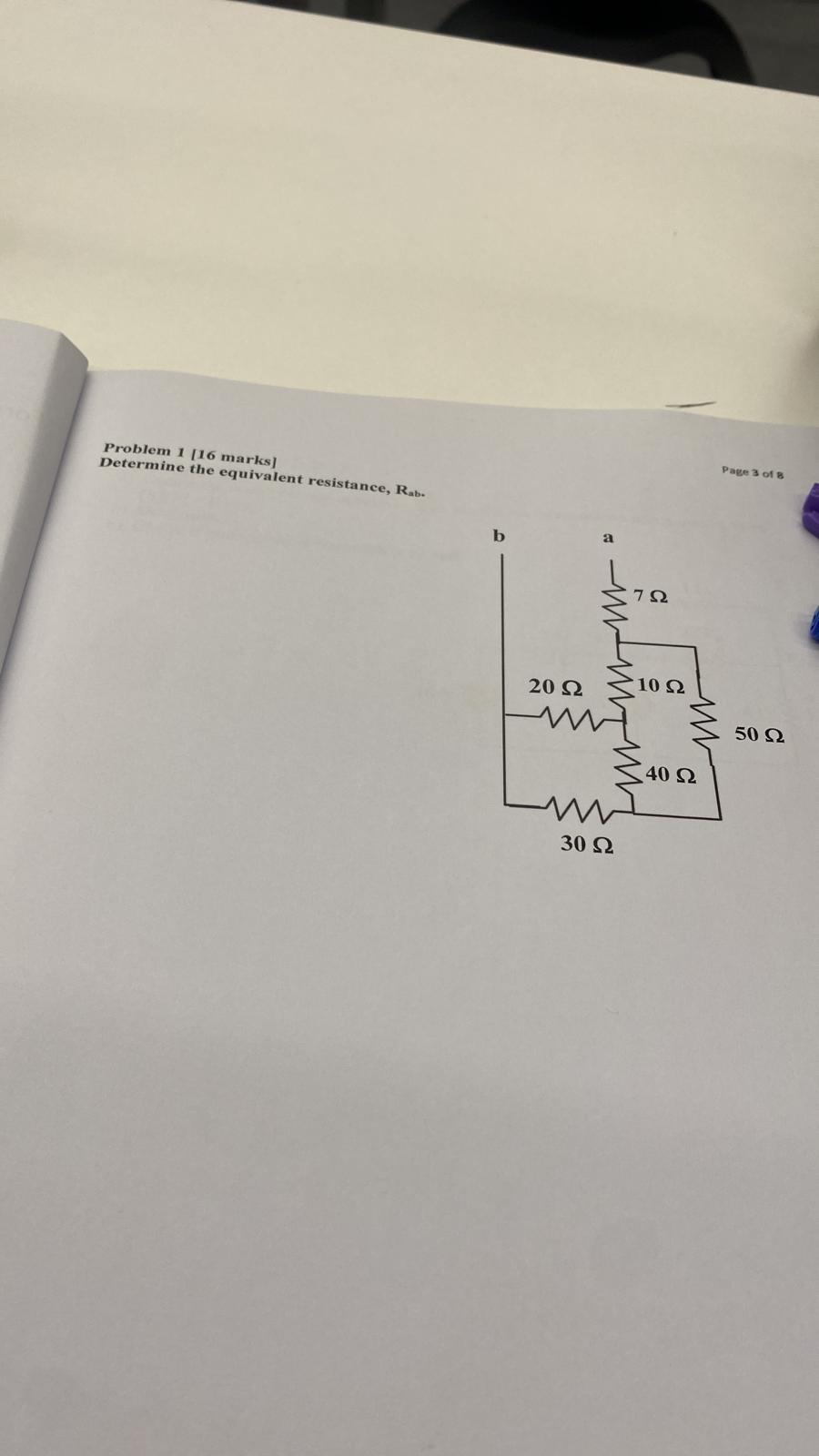 Solved Problem 1 [16 marks] Determine the equivalent | Chegg.com