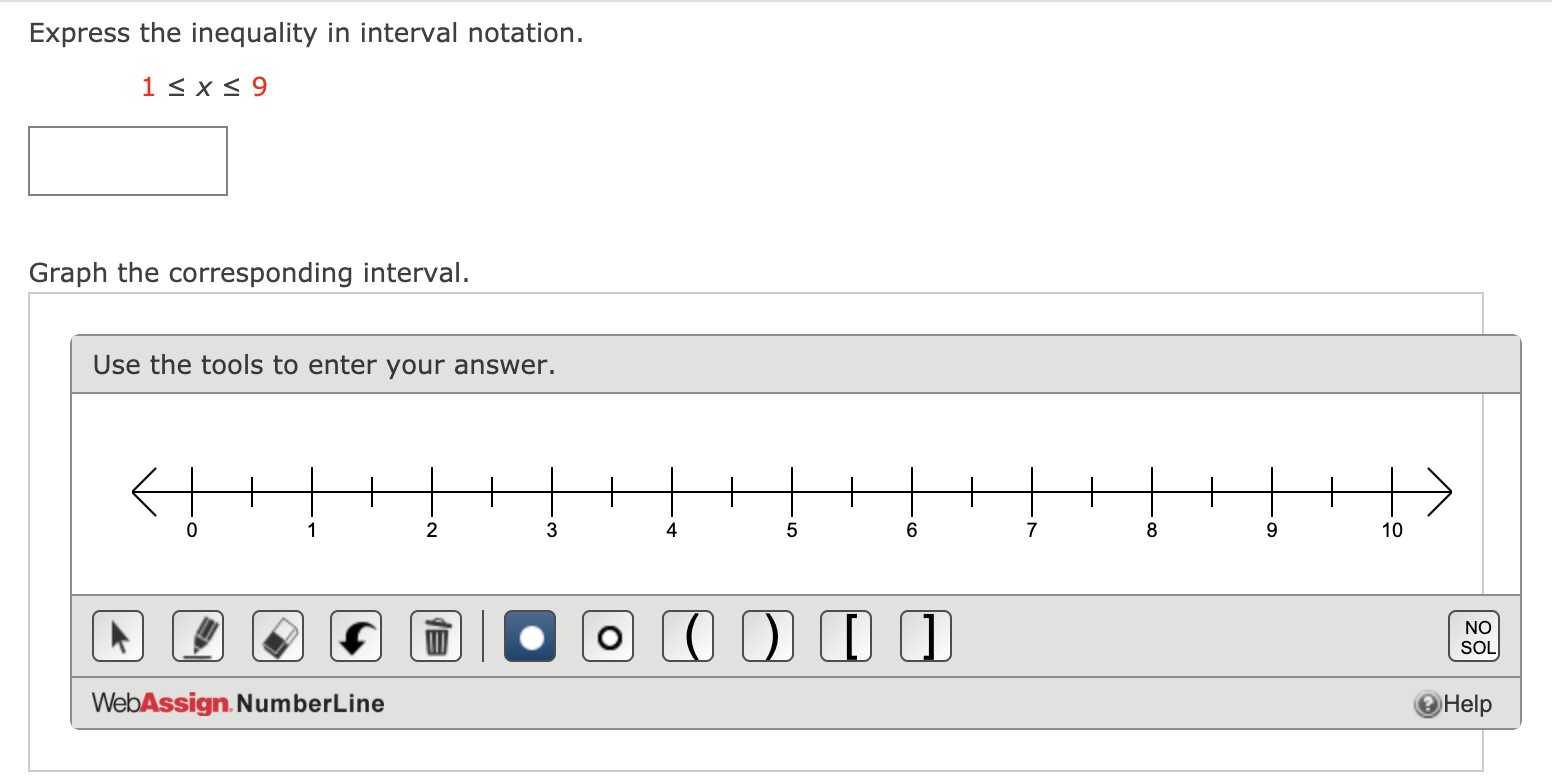 Solved Express the inequality in interval notation. 1 | Chegg.com
