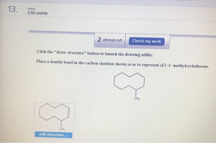 Solved value: 2.50 points 2 attempts left Check my work | Chegg.com