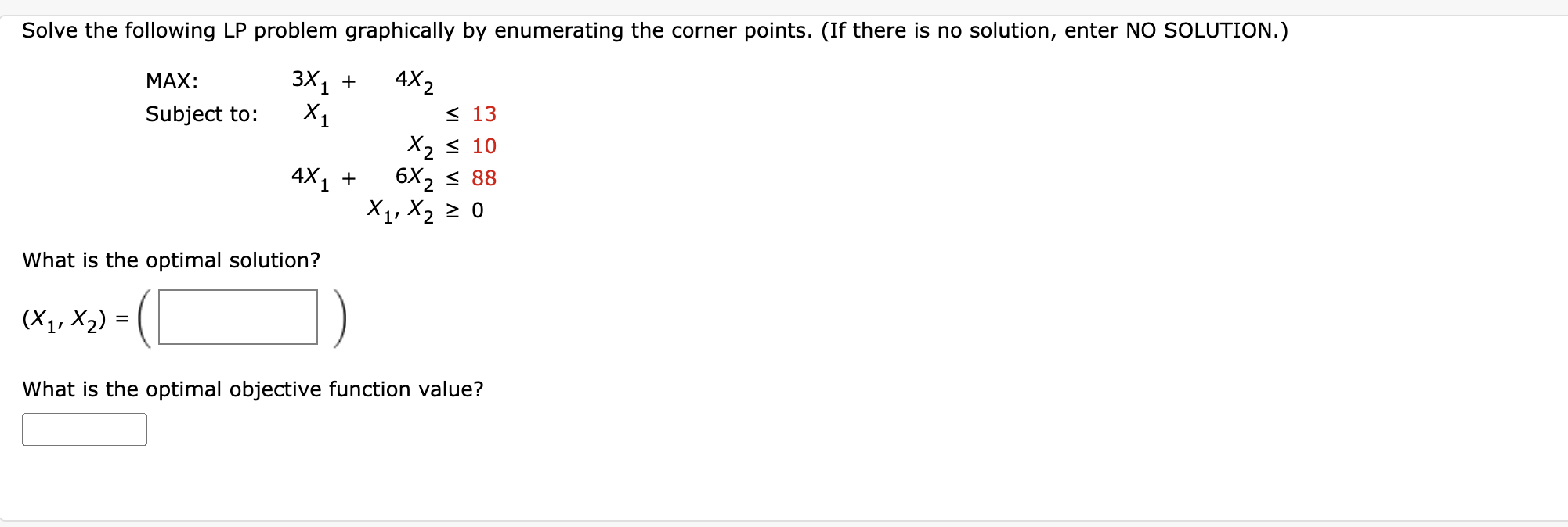 Solved Solve the following LP problem graphically by | Chegg.com