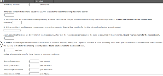 Solved Simplifying the ABC System: TDABC Golding Bank | Chegg.com