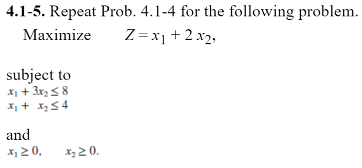 Solved I 5.2-4. Work through the matrix form of the simplex | Chegg.com