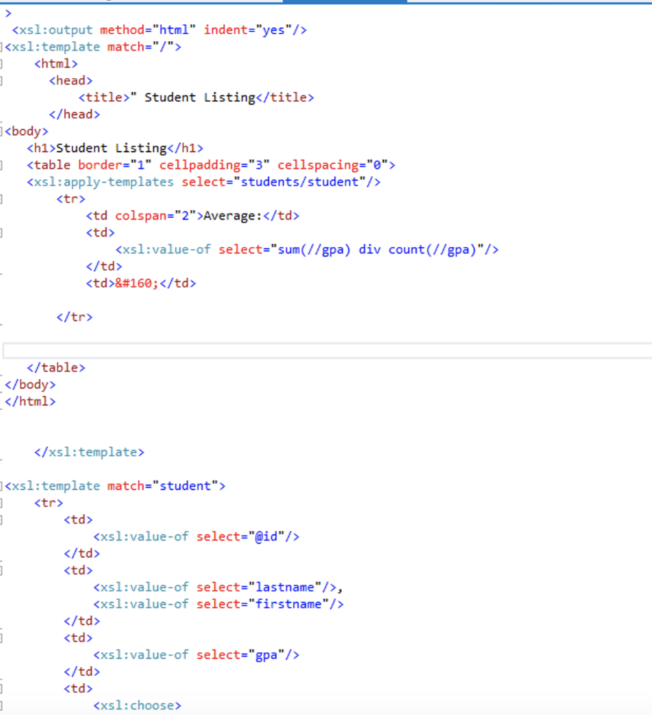 Solved XML, XSLT i need to help display the total charges | Chegg.com