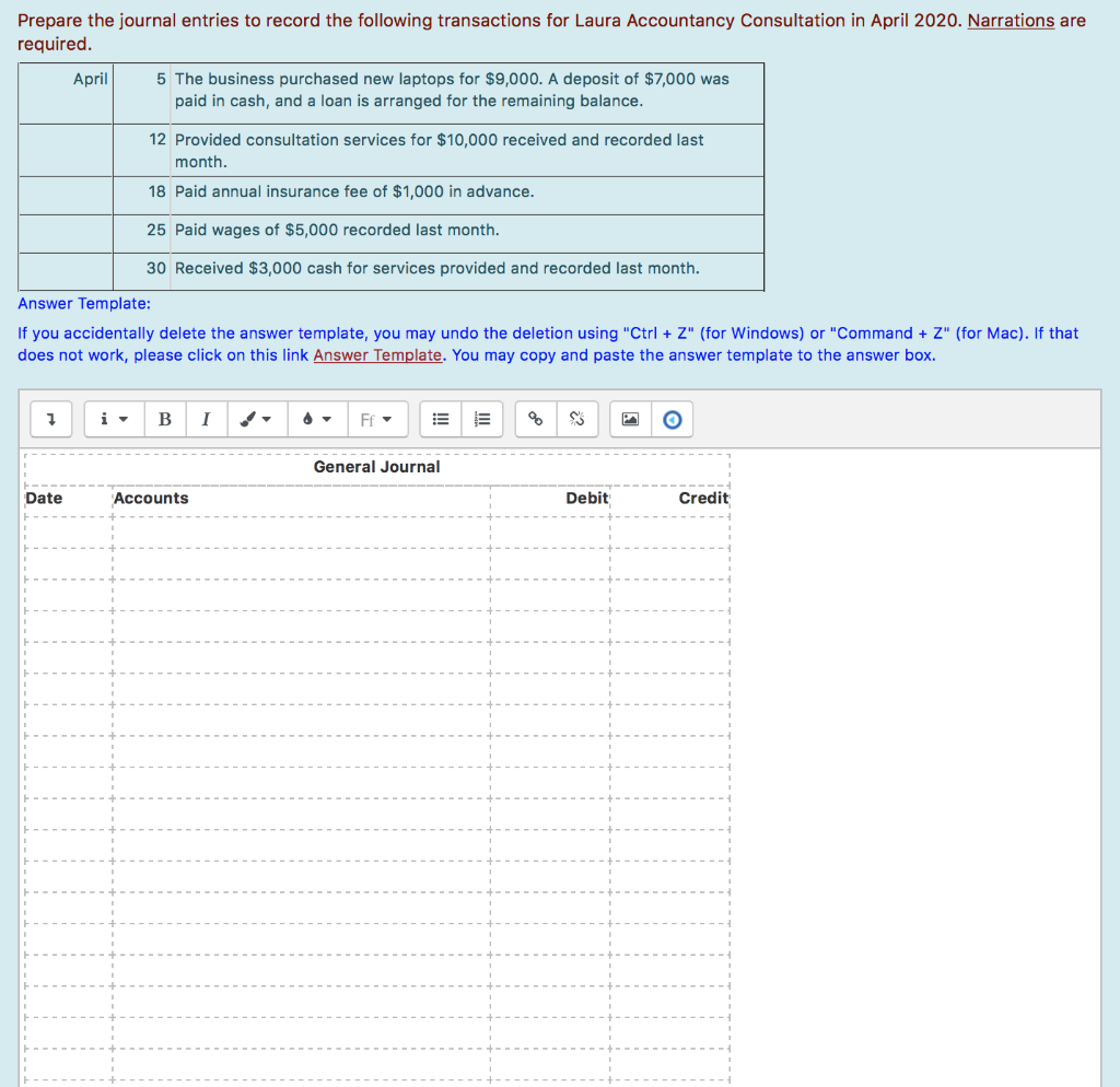 Solved Prepare the journal entries to record the following | Chegg.com