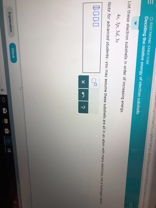 Solved NIC STRUCTURE Deciding the relative energy of | Chegg.com