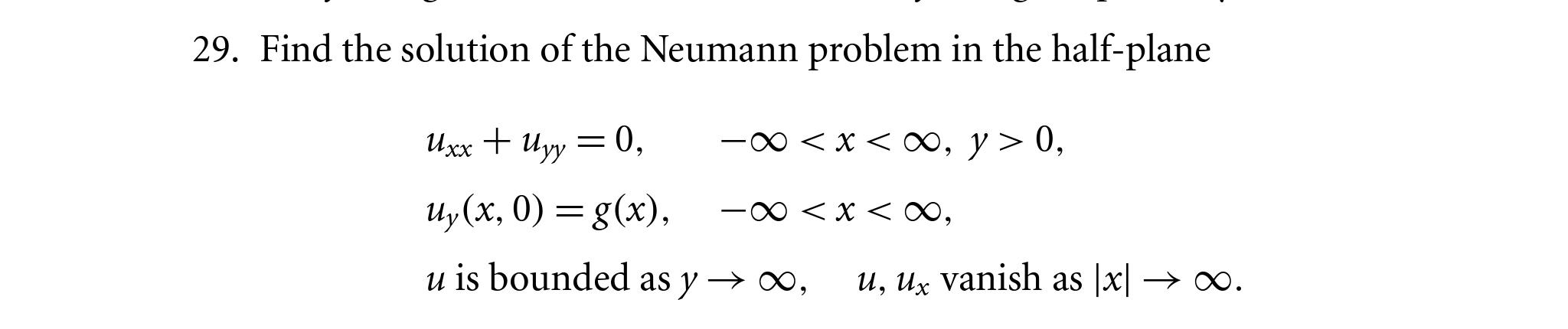 Solved 29. Find the solution of the Neumann problem in the | Chegg.com